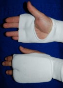 Hand Mitt White Cotton Elastic - Giri Martial Arts Supplies