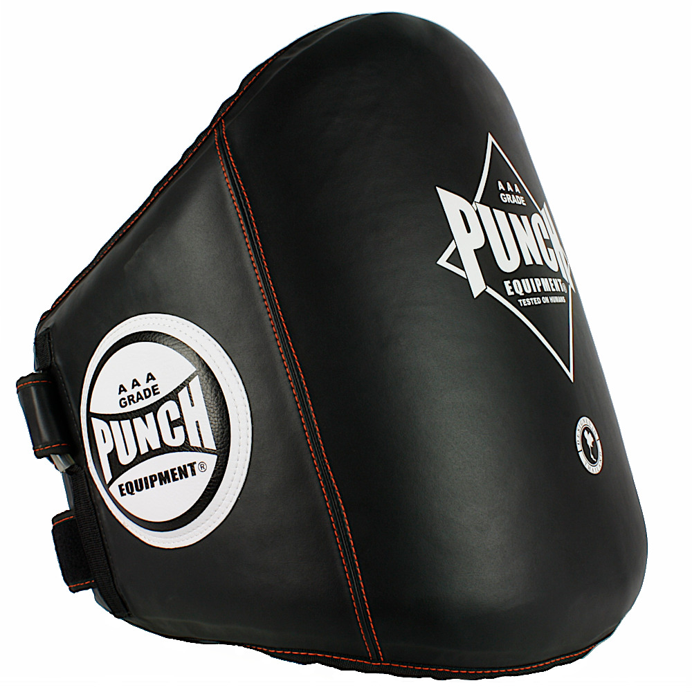 Punch Black Diamond Muay Thai Belly Pad - Giri Martial Arts Supplies