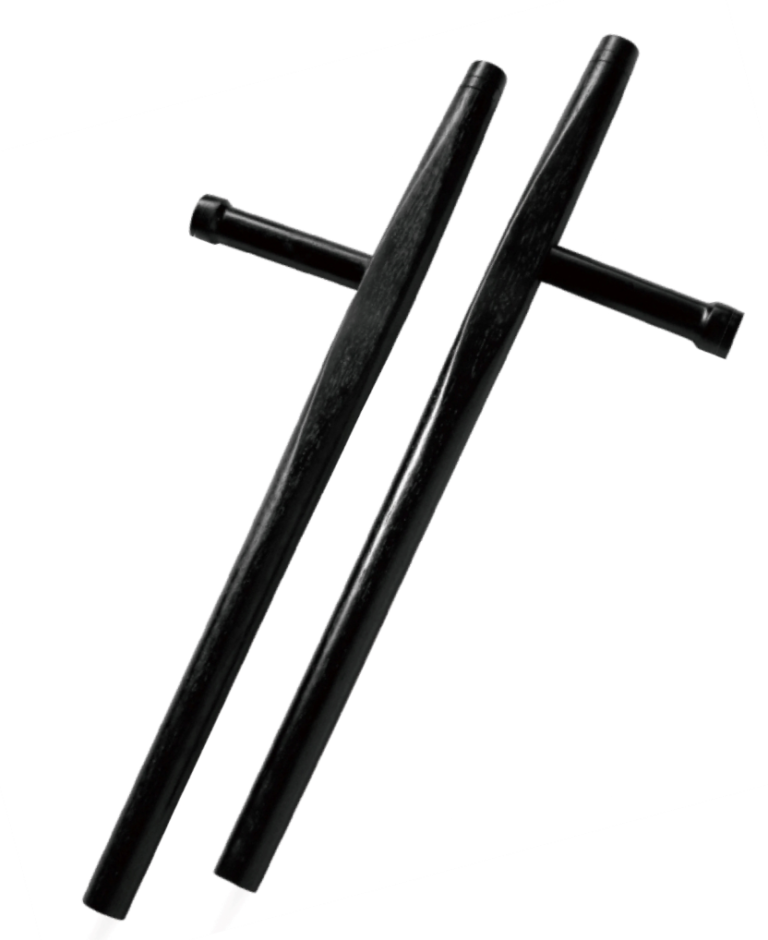 Tonfa Black Wooden 18", 20", 24" - Giri Martial Arts Supplies