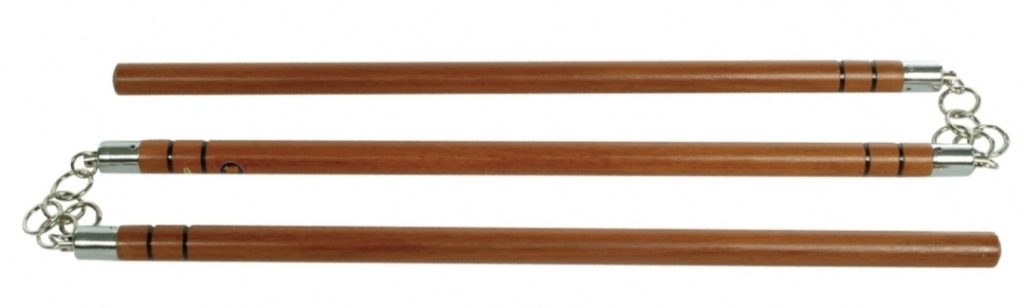 Wood Three Sectional Staff With Two Black Grooves - Giri Martial Arts ...