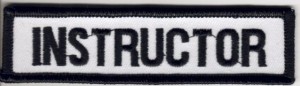 Instructor Badge (Black and White) - Giri Martial Arts Supplies