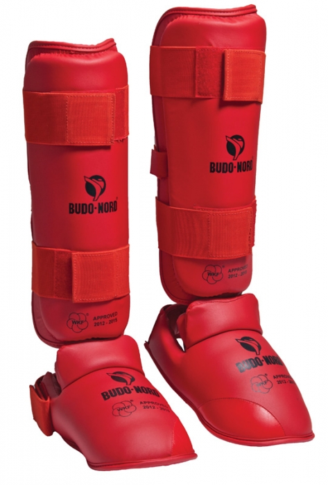Budo Nord WKF Shin/Instep Red - Giri Martial Arts Supplies