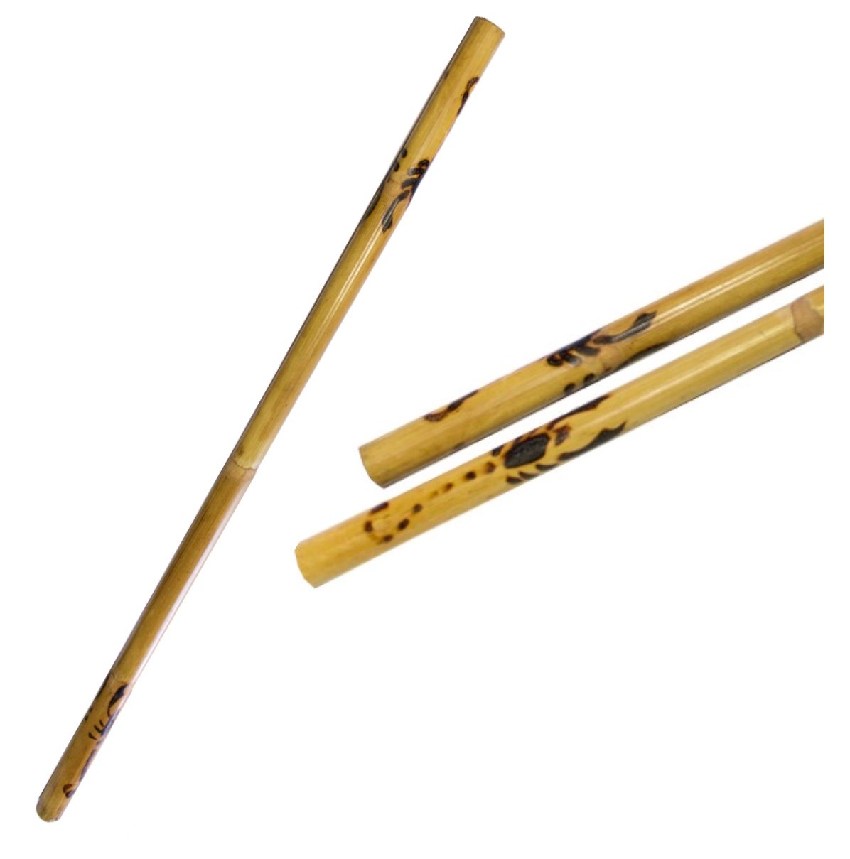Filipino Rattan Stick Engraved Scorpion 28" x 1" - Giri Martial Arts ...