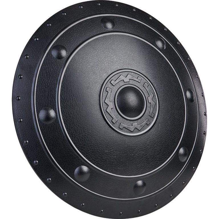 Medieval 58cm Battle Shield Black (ABS) - Giri Martial Arts Supplies