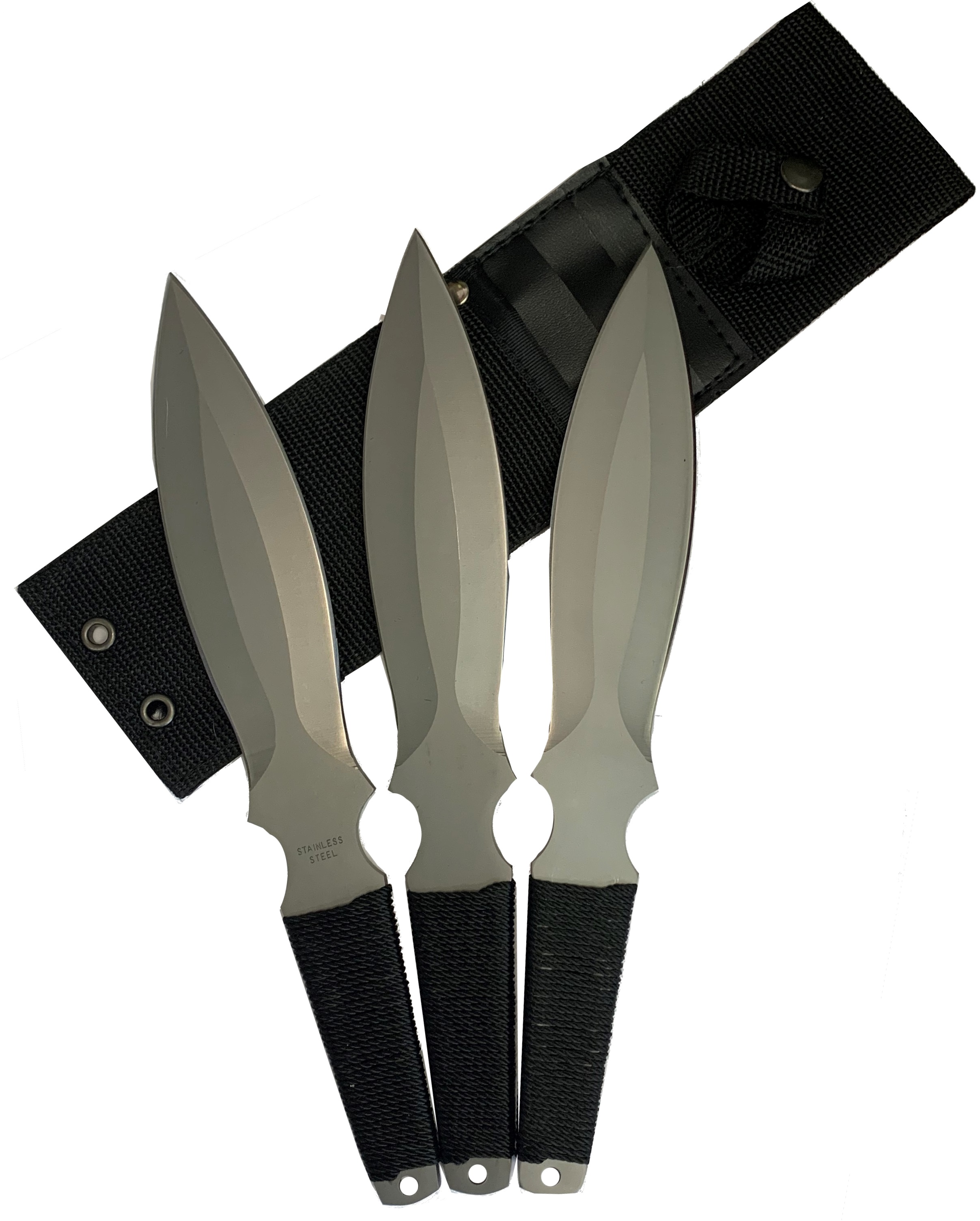 Stainless Steel Cord Wrapped Handle Throwing Knife Set - Giri Martial ...