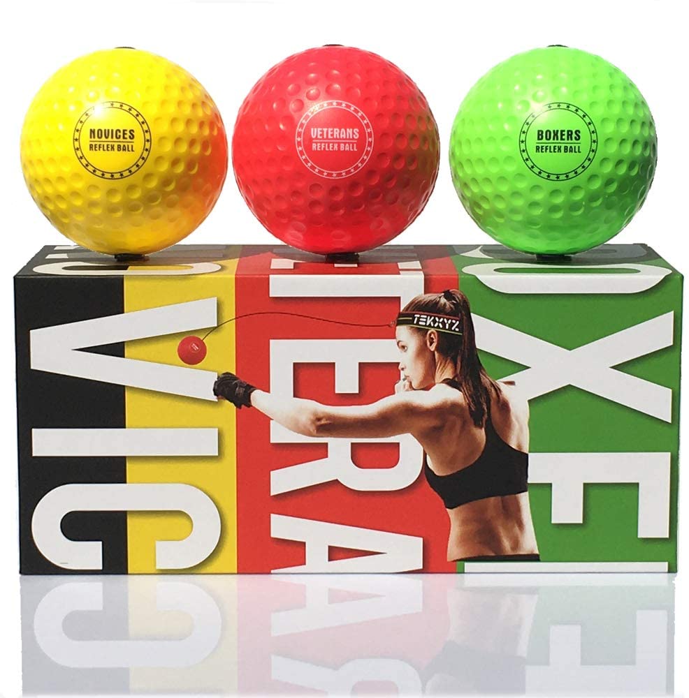 TEKXYZ Boxing Reflex Ball (3 Balls) - Giri Martial Arts Supplies