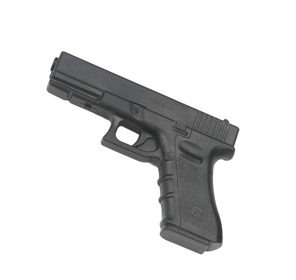 Black Rubber Glock Training Gun - Giri Martial Arts Supplies