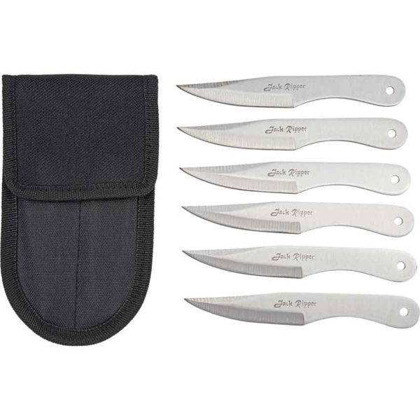 Aeroblades 6 Piece Jack Ripper Throwing Knife Set 5.5" - Giri Martial ...