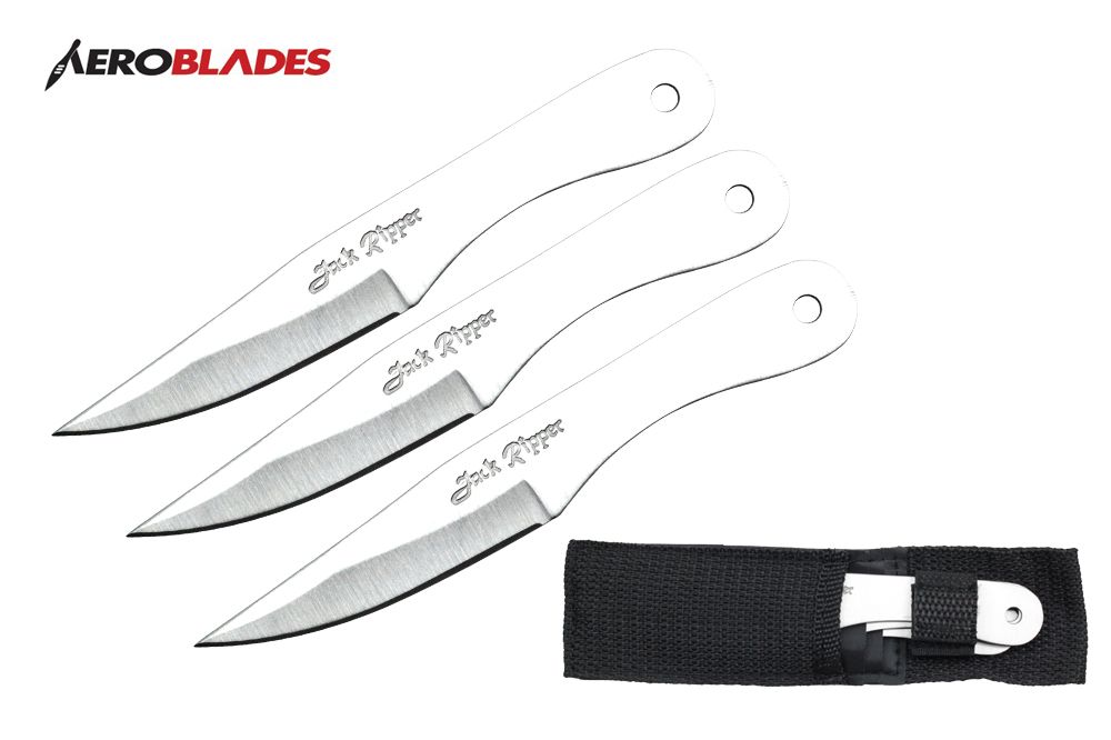 Aeroblades 3 Piece Jack Ripper Throwing Knife Set 5.5" - Giri Martial ...