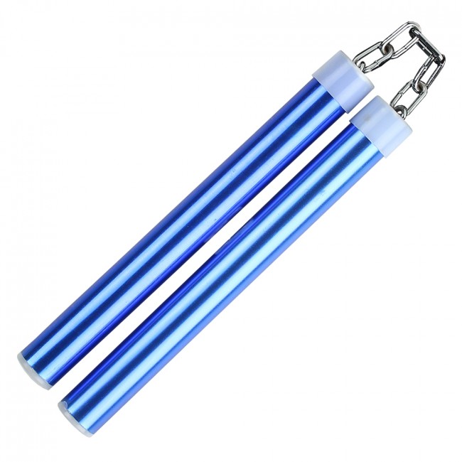 Blue Aluminium Nunchaku 9.75" - Giri Martial Arts Supplies