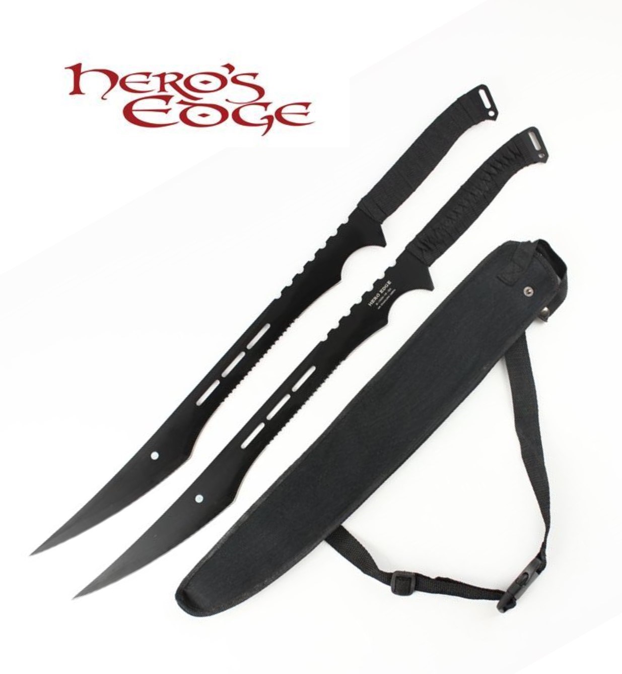 27 1/8″ Hero's Edge Full Tang Ninja Sword Set - Giri Martial Arts Supplies