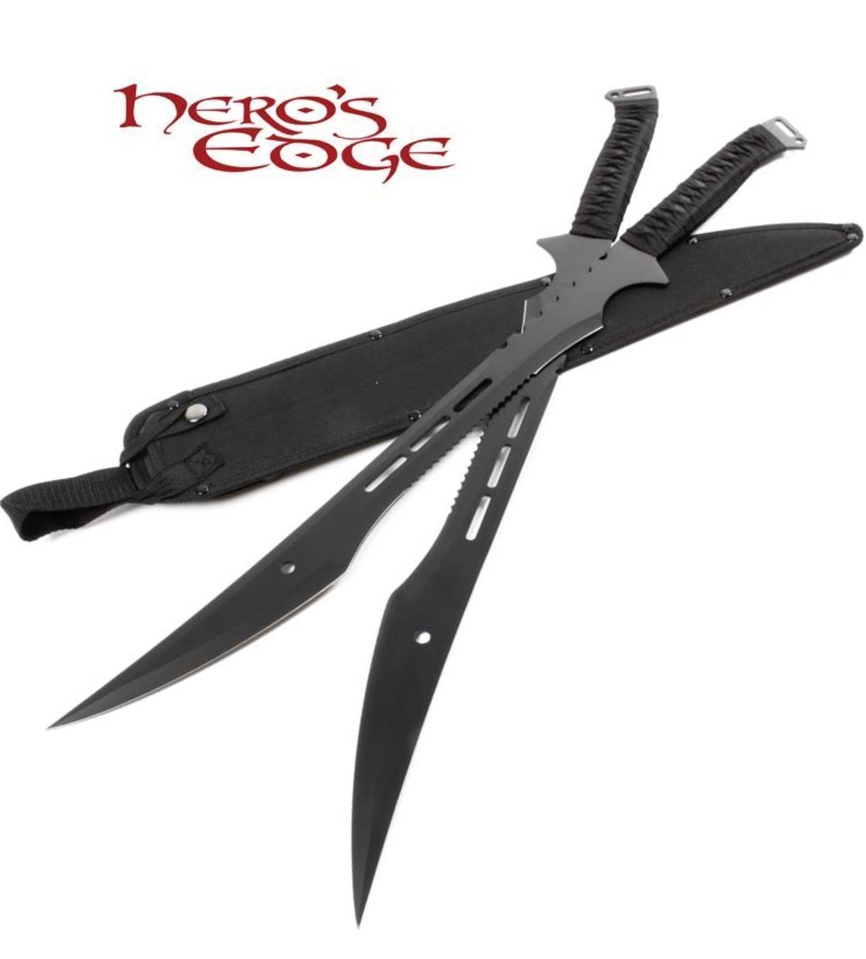 27 1/8″ Hero's Edge Full Tang Ninja Sword Set - Giri Martial Arts Supplies