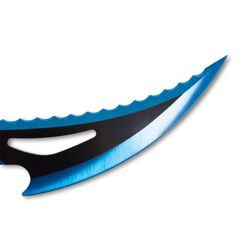 Biohazard 24" Blue Curved Ninja Sword - Giri Martial Arts Supplies
