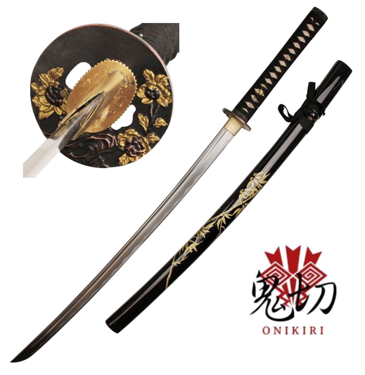 Onikiri 41" Hand Forged Bamboo Design Samurai Sword - Giri Martial Arts ...