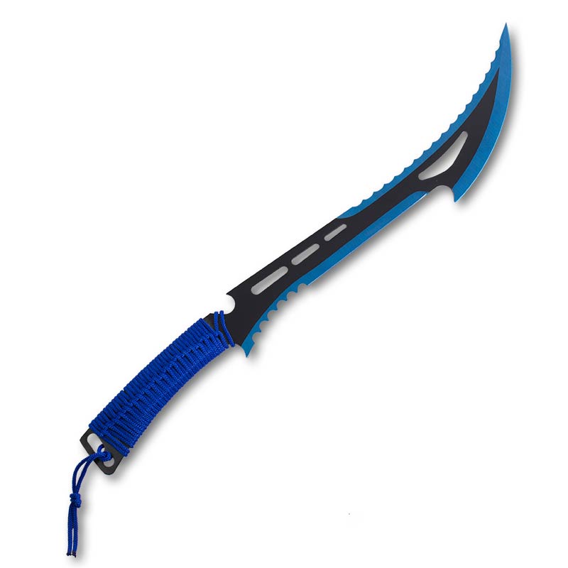 Biohazard 24" Blue Curved Ninja Sword - Giri Martial Arts Supplies