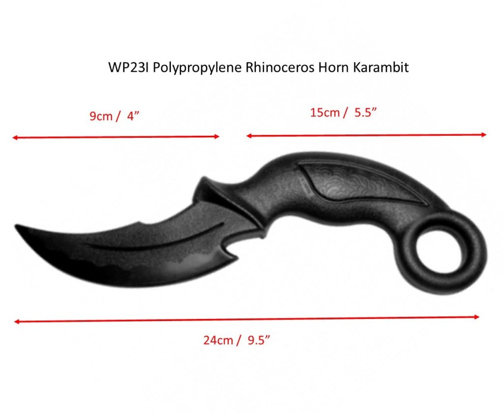 Rhinoceros Horn Karambit Polypropylene 9.5″ - Giri Martial Arts Supplies