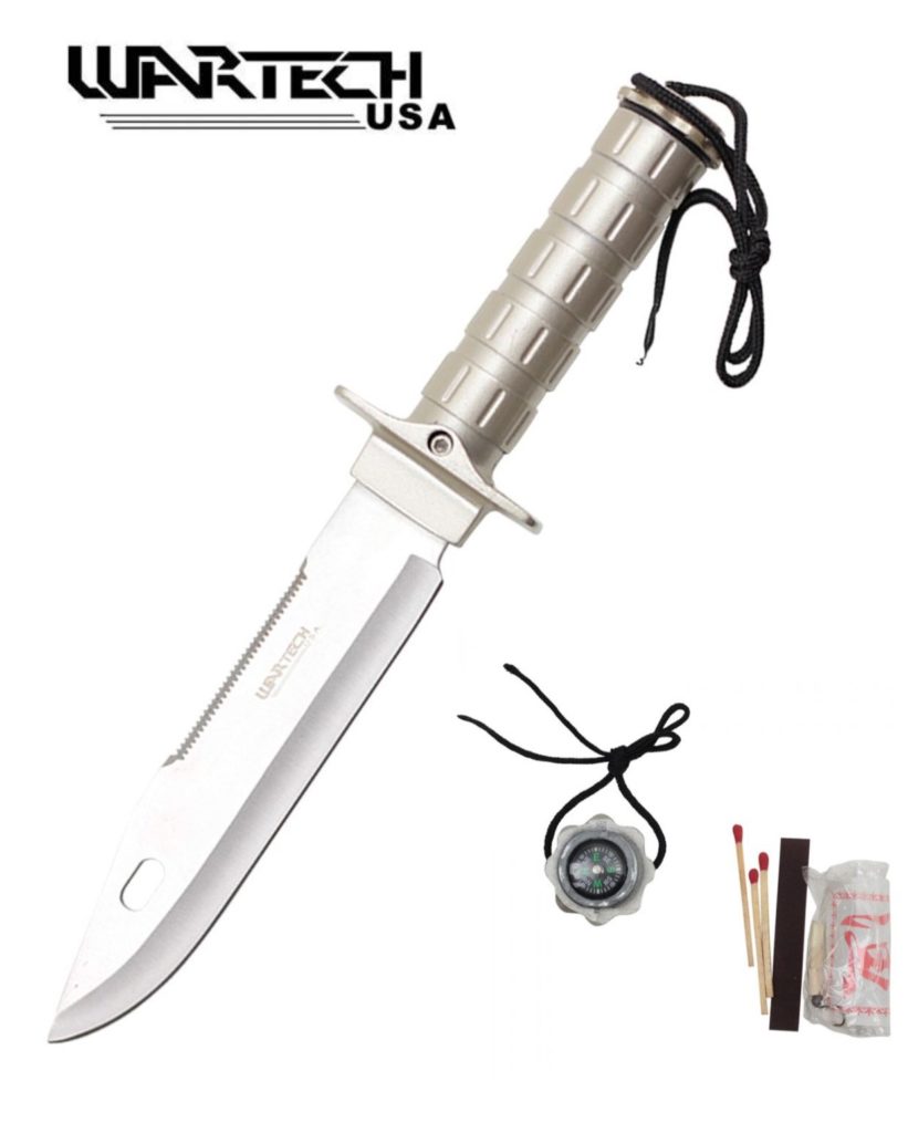Wartech 10" Drop Point Survival Knife - Giri Martial Arts Supplies