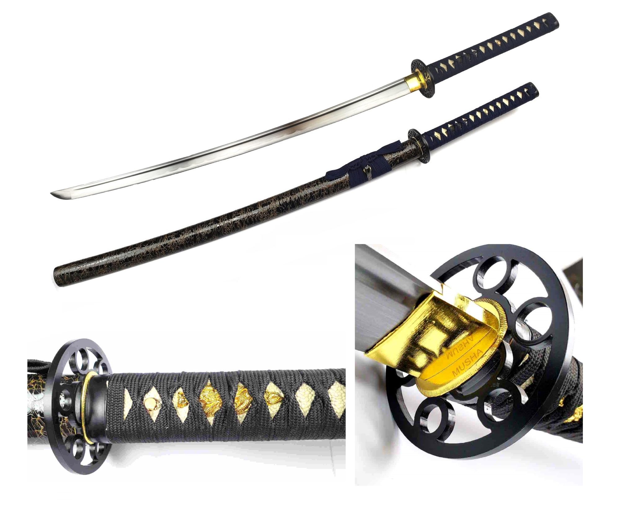 41″ Musha Hand Forged 'Enso' Circles Samurai Sword - Giri Martial Arts ...