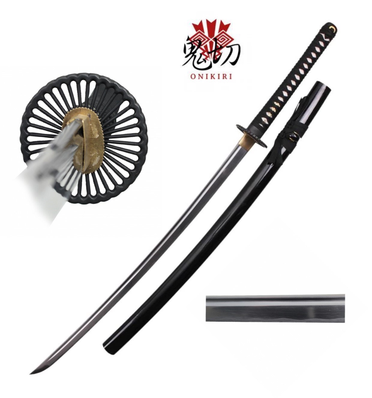 Onikiri 40″ Hand Forged Kiku Samurai Sword - Giri Martial Arts Supplies