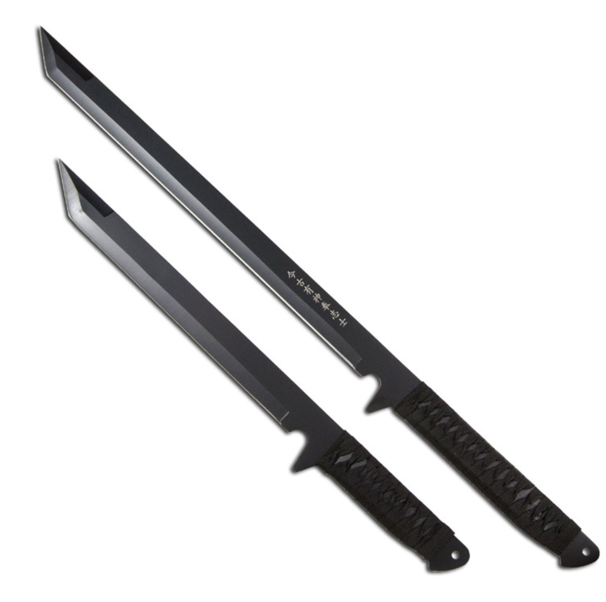 Hero’s Edge Ninja Black Sword Set 27″ & 18″ - Giri Martial Arts Supplies