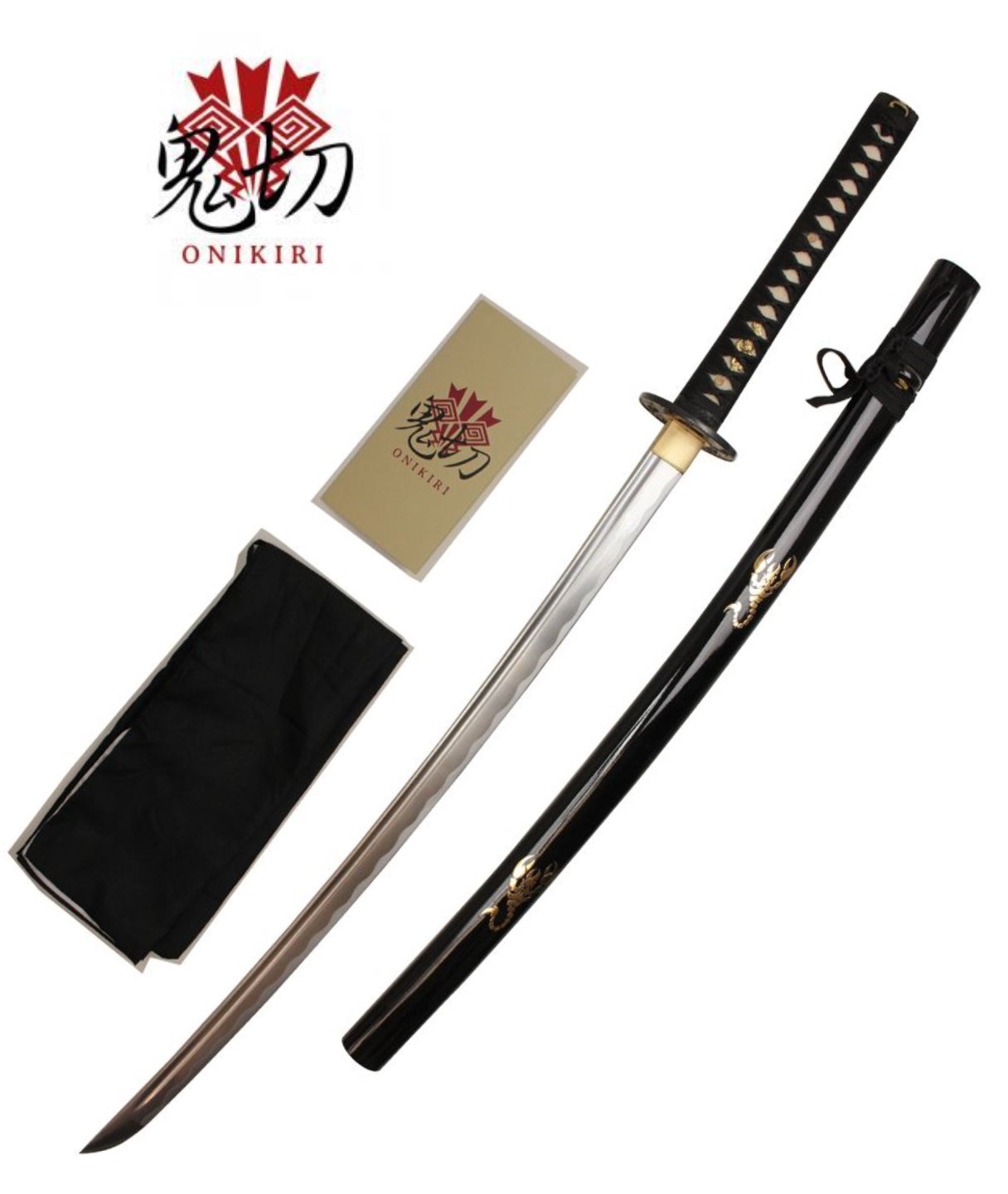 Onikiri 41″ Hand Forged Scorpion Saya Samurai Sword - Giri Martial Arts ...