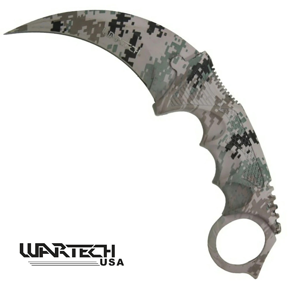 Wartech 7.5″ Camo Karambit Knife - Giri Martial Arts Supplies