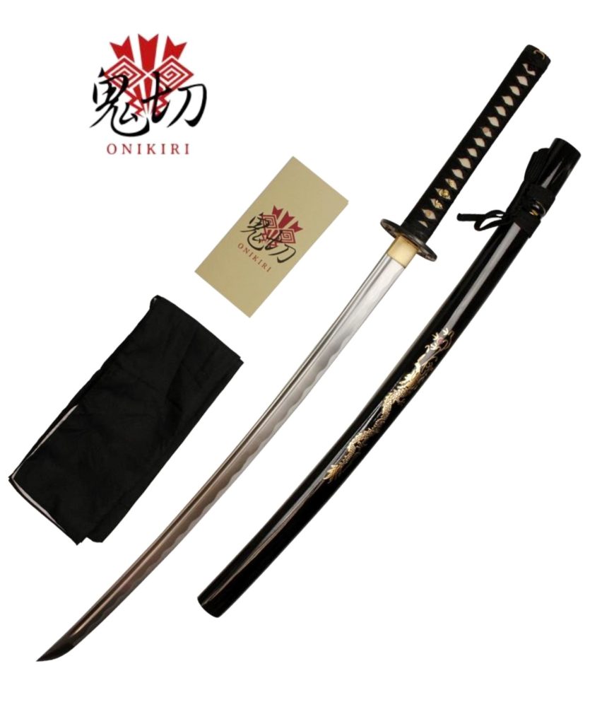 Onikiri 41″ Hand Forged Dragon Saya Samurai Sword - Giri Martial Arts ...