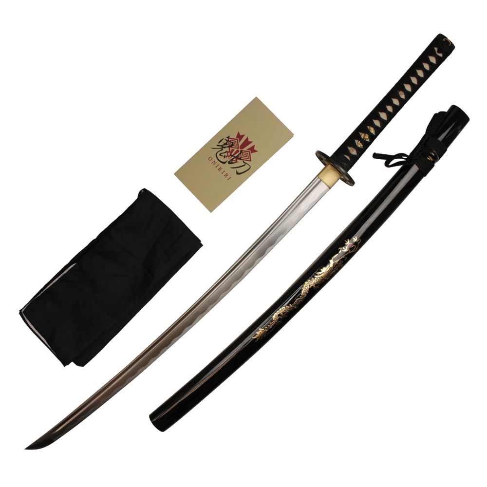 Onikiri 41″ Hand Forged Dragon Saya Samurai Sword - Giri Martial Arts ...