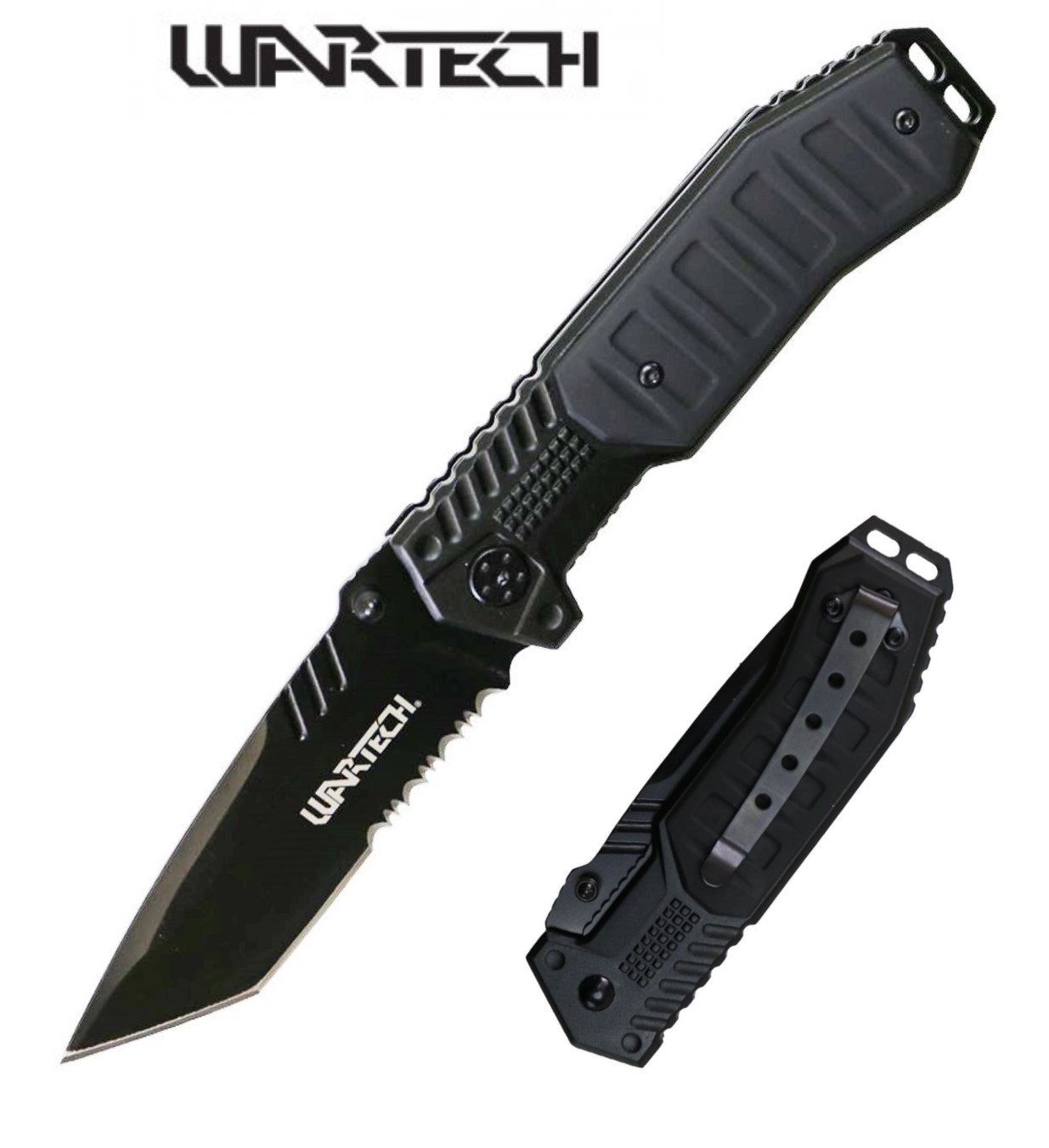 Wartech Black ABS Inlay Knife 8 1/4″ - Giri Martial Arts Supplies