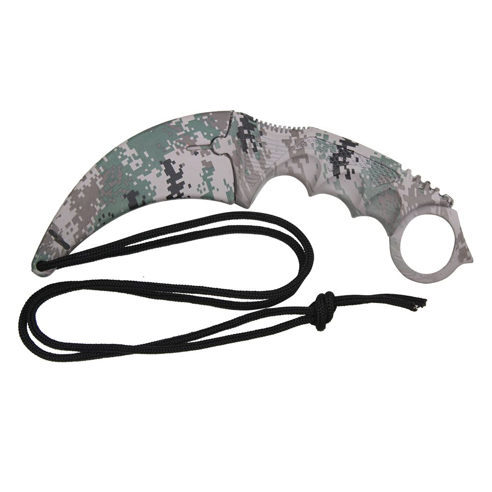 Wartech 7.5″ Camo Karambit Knife - Giri Martial Arts Supplies