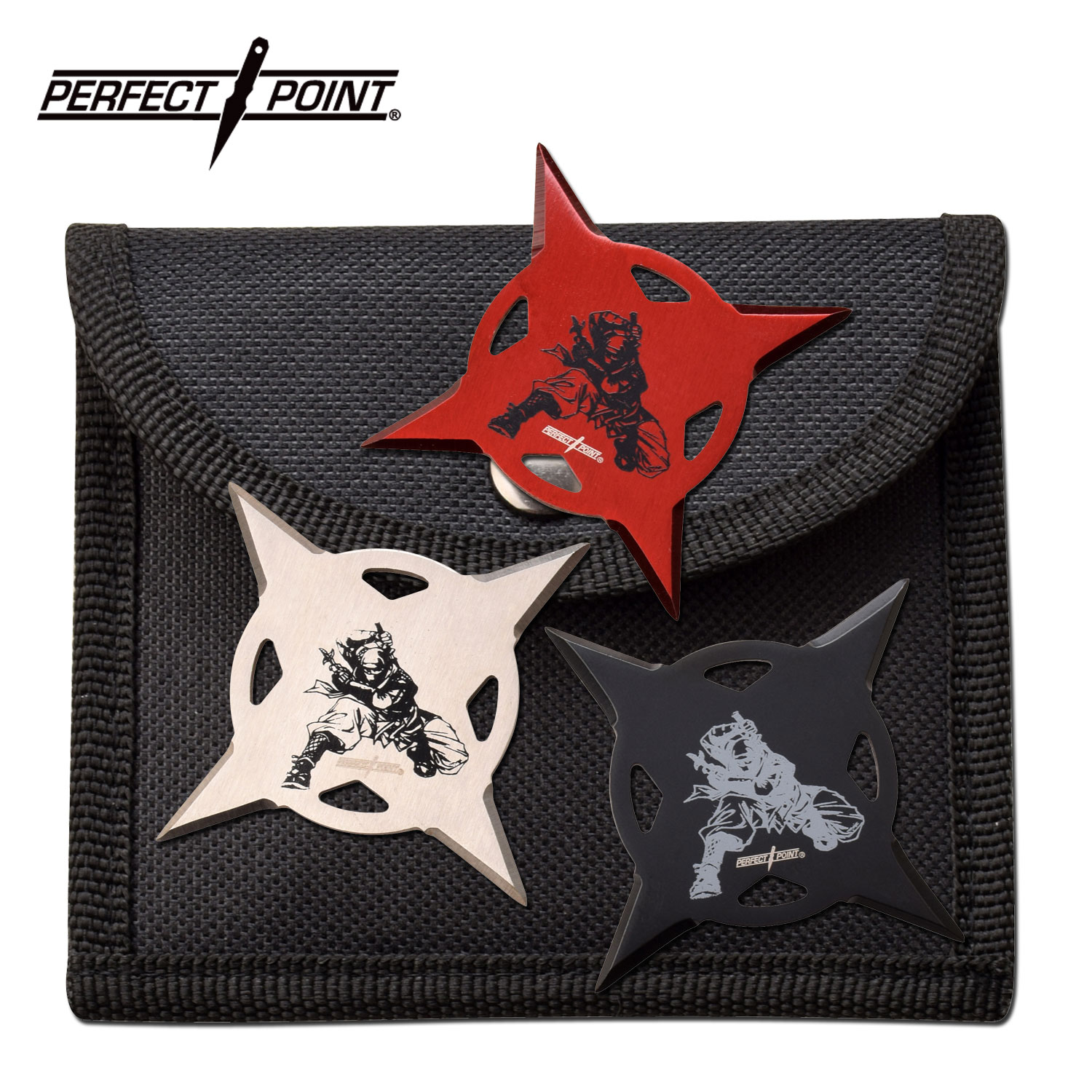 Perfect Point Ninja Throwing Star Set 4" - Giri Martial Arts Supplies