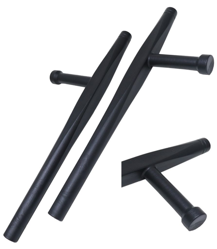 Polypropylene Black Tonfa Pair 20" - Giri Martial Arts Supplies