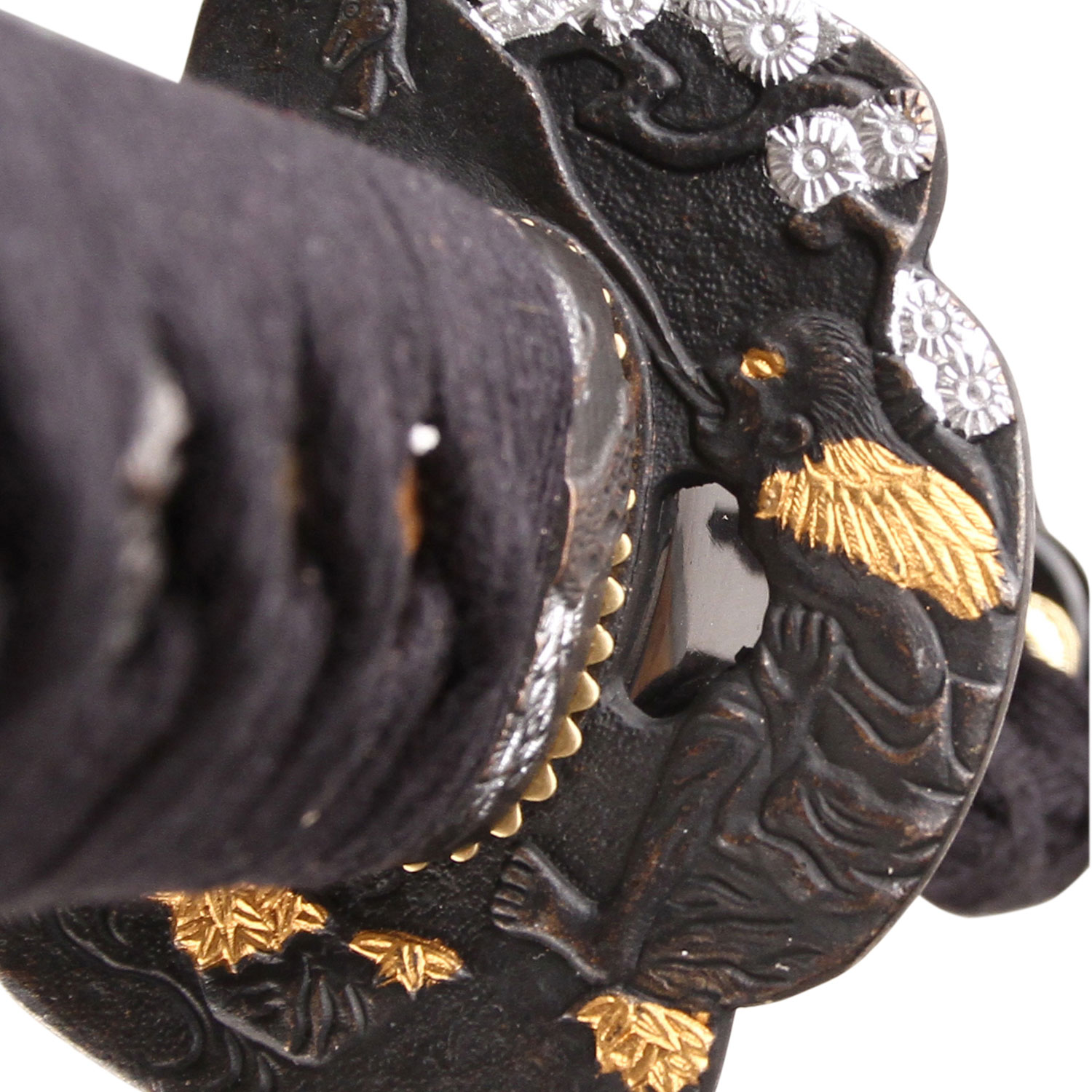 Ten Ryu 40.5" Hand Forged Copper Tone Damascus Samurai Sword - Giri ...