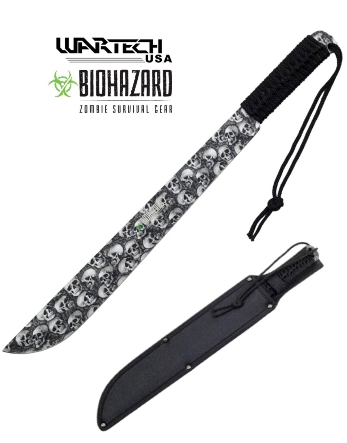 Biohazard 17 7/8" Zombie Grey Machete Sword - Giri Martial Arts Supplies