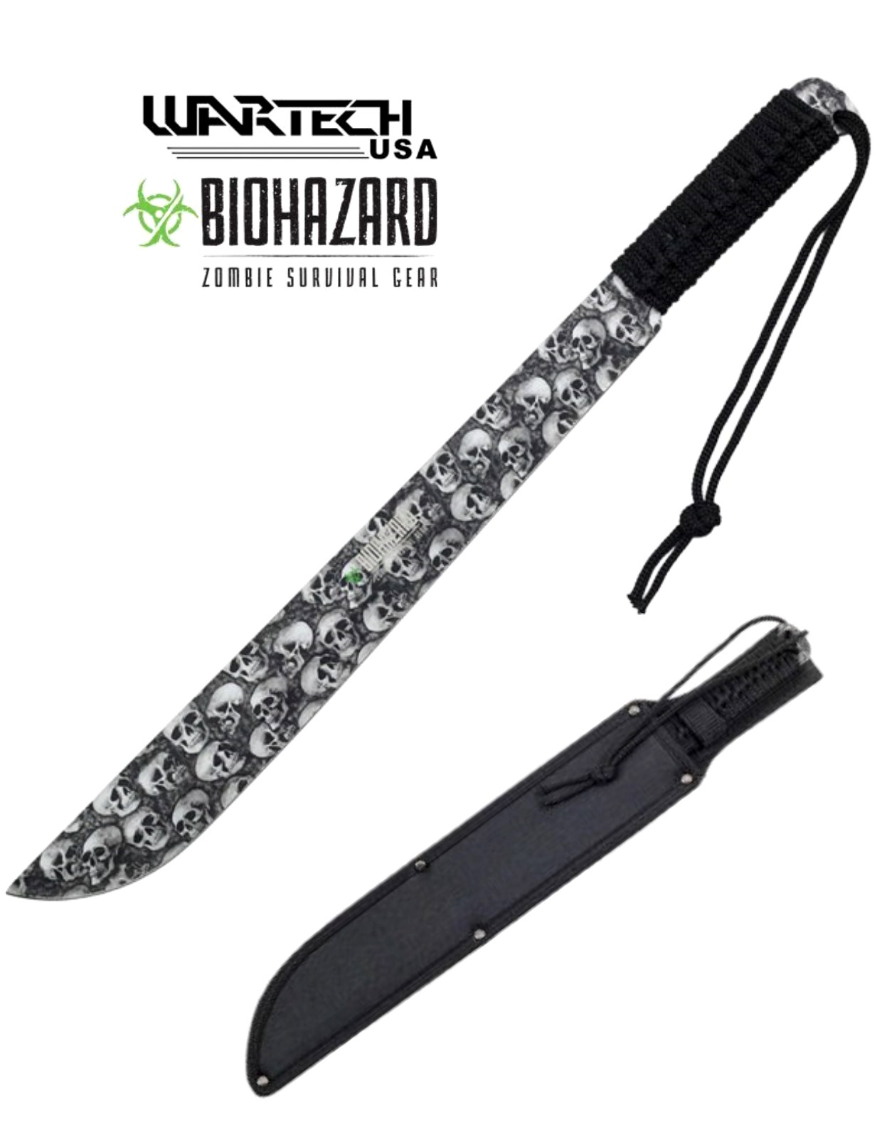 Biohazard 17 7/8" Zombie Grey Machete Sword - Giri Martial Arts Supplies