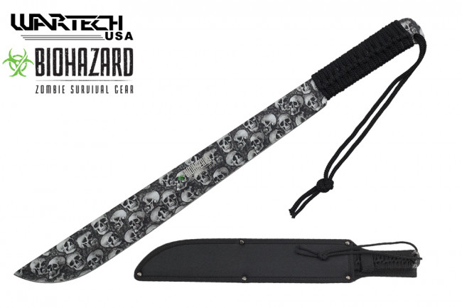 Biohazard 17 7/8" Zombie Grey Machete Sword - Giri Martial Arts Supplies