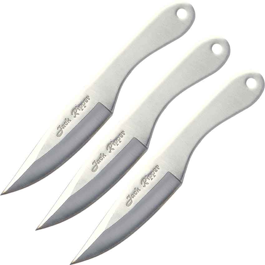 Aeroblades 3 Piece Chrome Jack Ripper Throwing Knife Set 6.5" - Giri ...