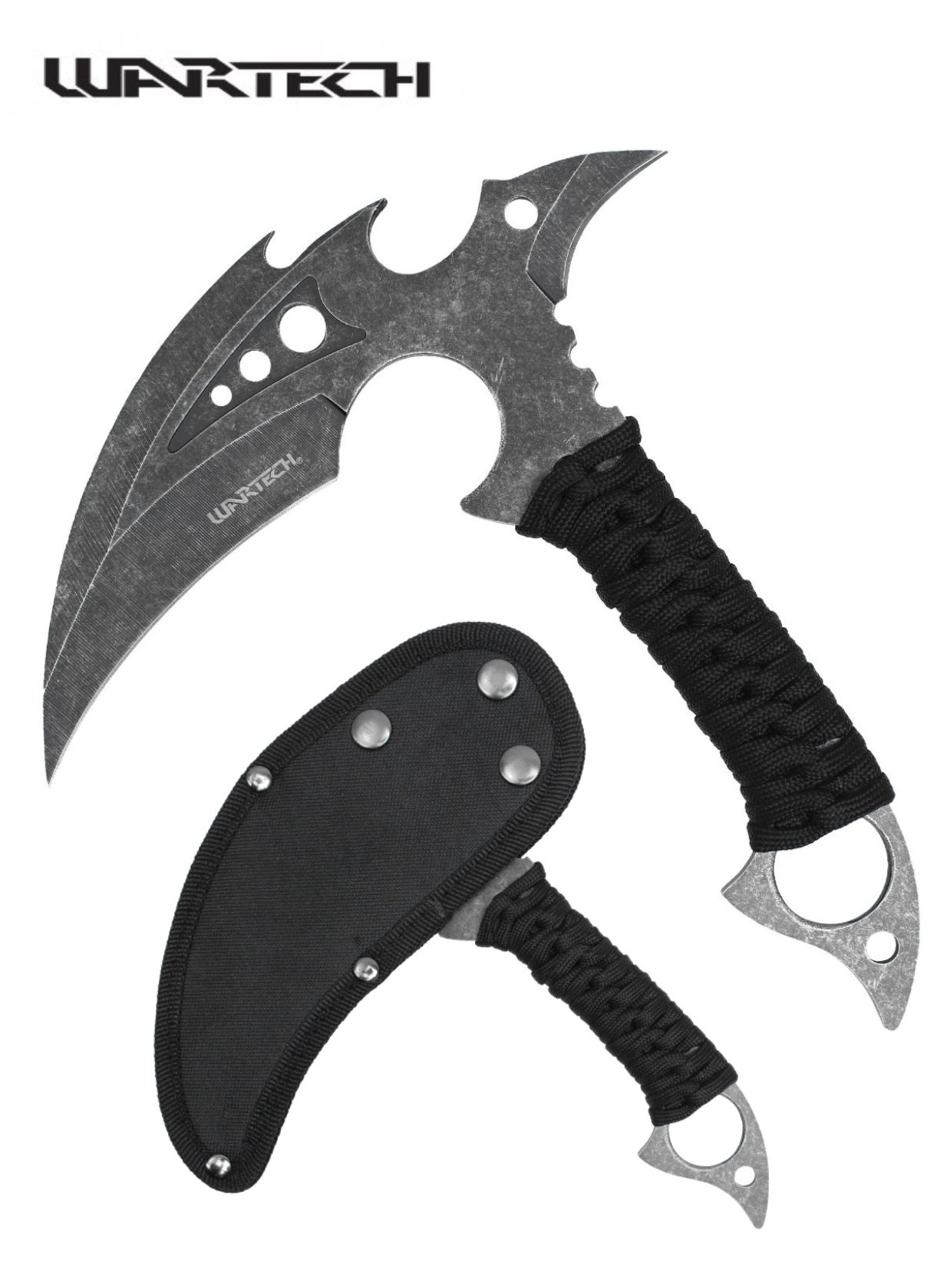 Wartech 7.5" Stone Washed Hatchet Axe - Giri Martial Arts Supplies