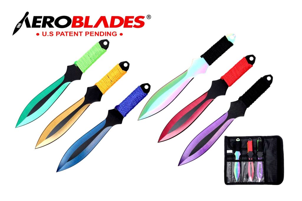 Aeroblades 6.75" Piece Assorted Arrow Throwing Knives 6.5″ - Giri ...