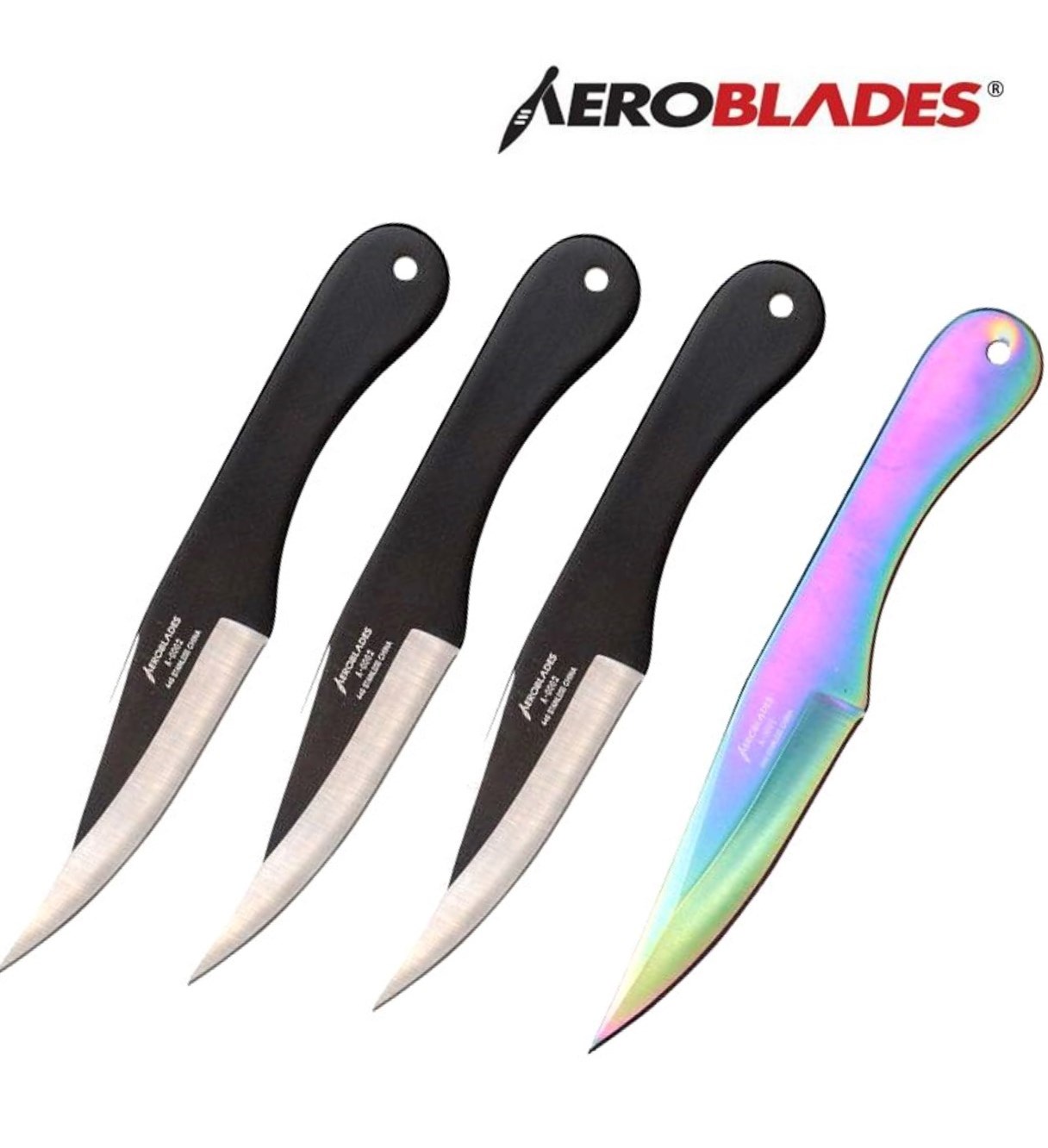 Aeroblades 7.5" Assorted Jack Ripper Throwing Knives - Giri Martial ...
