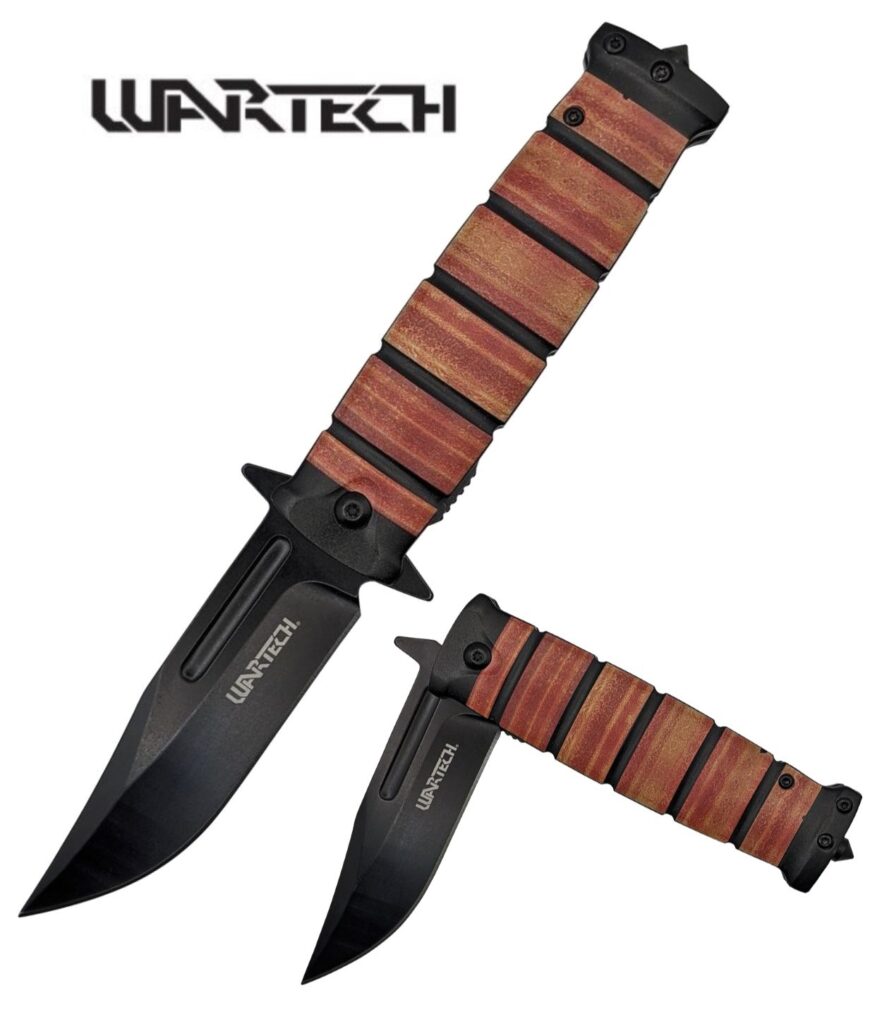 Wartech 8 1/2" Military Style Tactical Clip Point Combat Folding Knife ...