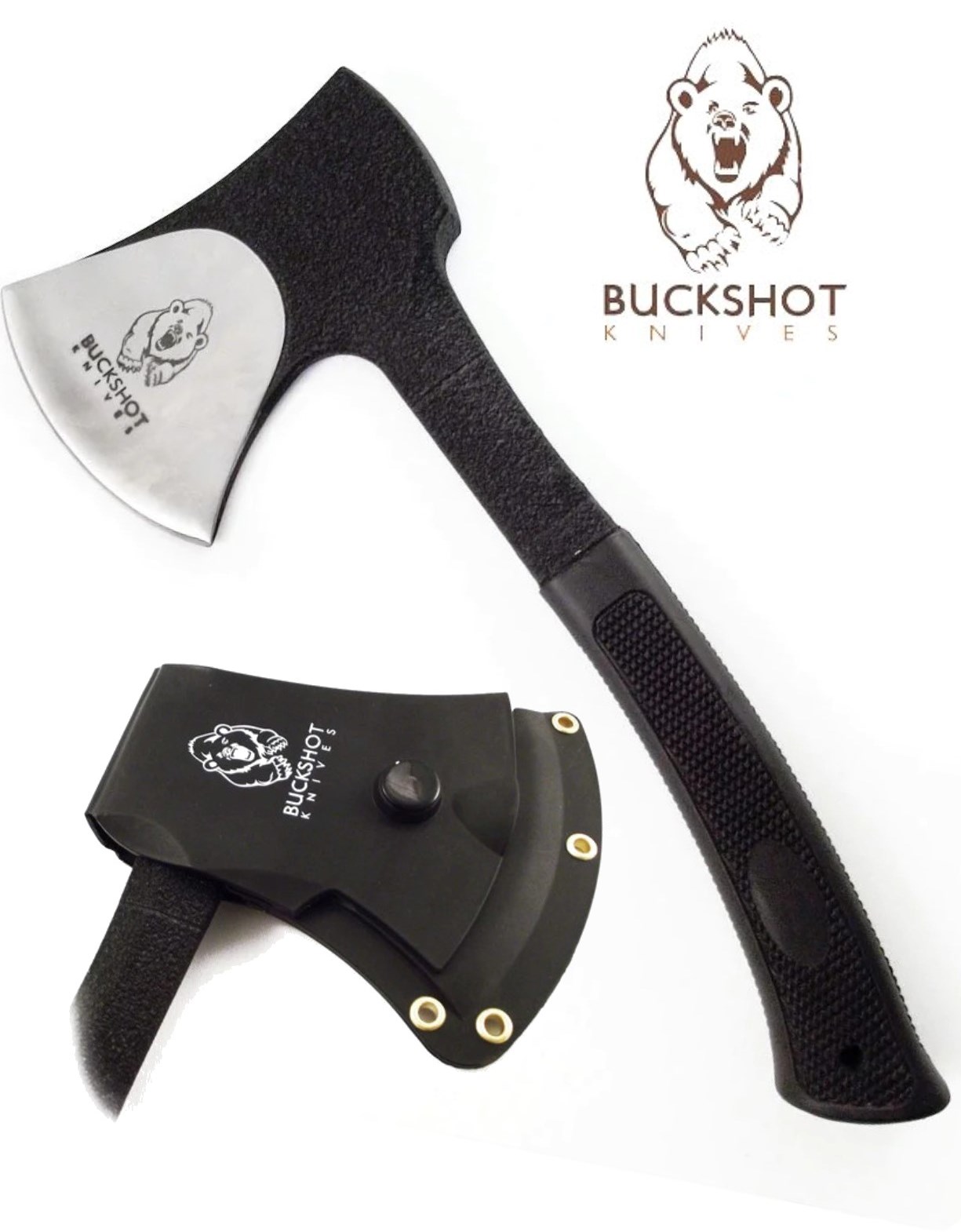 Buckshot 11 5/8" Axe with Kydex Sheath - Giri Martial Arts Supplies