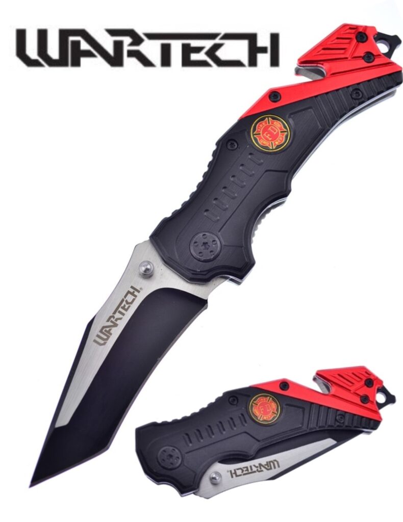 Wartech 7 1/2 First Responder Fire Department Tactical Rescue Folding ...