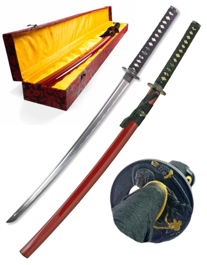 40.5″ Musha Burgundy 'Uesugi Kenshin' Samurai Sword - Giri Martial Arts ...