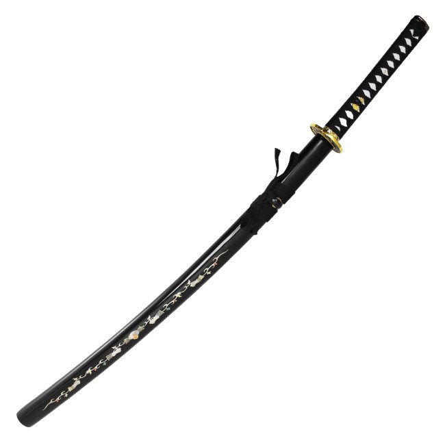 Onikiri 40″ Hand Forged Golden Bird Tsuba Samurai Sword - Giri Martial ...