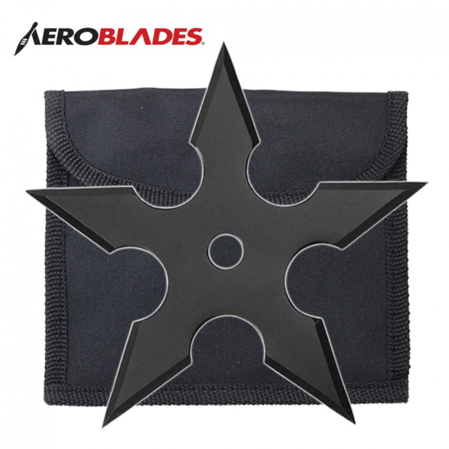 5 Point Black Throwing Star 4″ - Giri Martial Arts Supplies